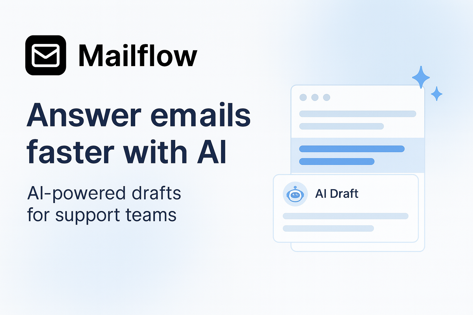 Mailflow: AI Email Assistant for Support Teams, Gmail Ready